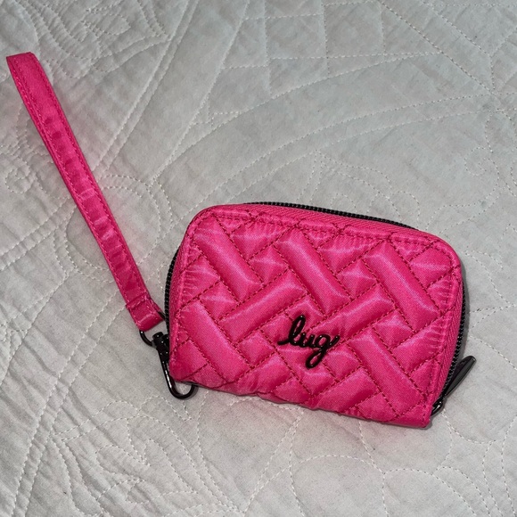 lug | Bags | Lug Pink Quilted Wristlet Chipper Wallet Nwot | Poshmark